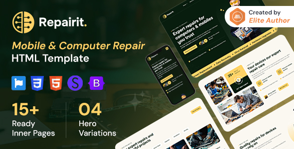 Repairit - Mobile & Computer Repair HTML Template by awaiken | ThemeForest